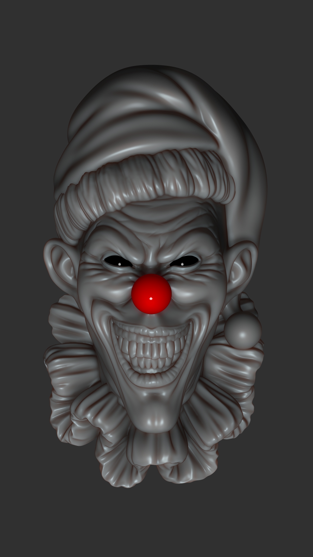 STL file Scary clown 🤡・3D printing model to download・Cults